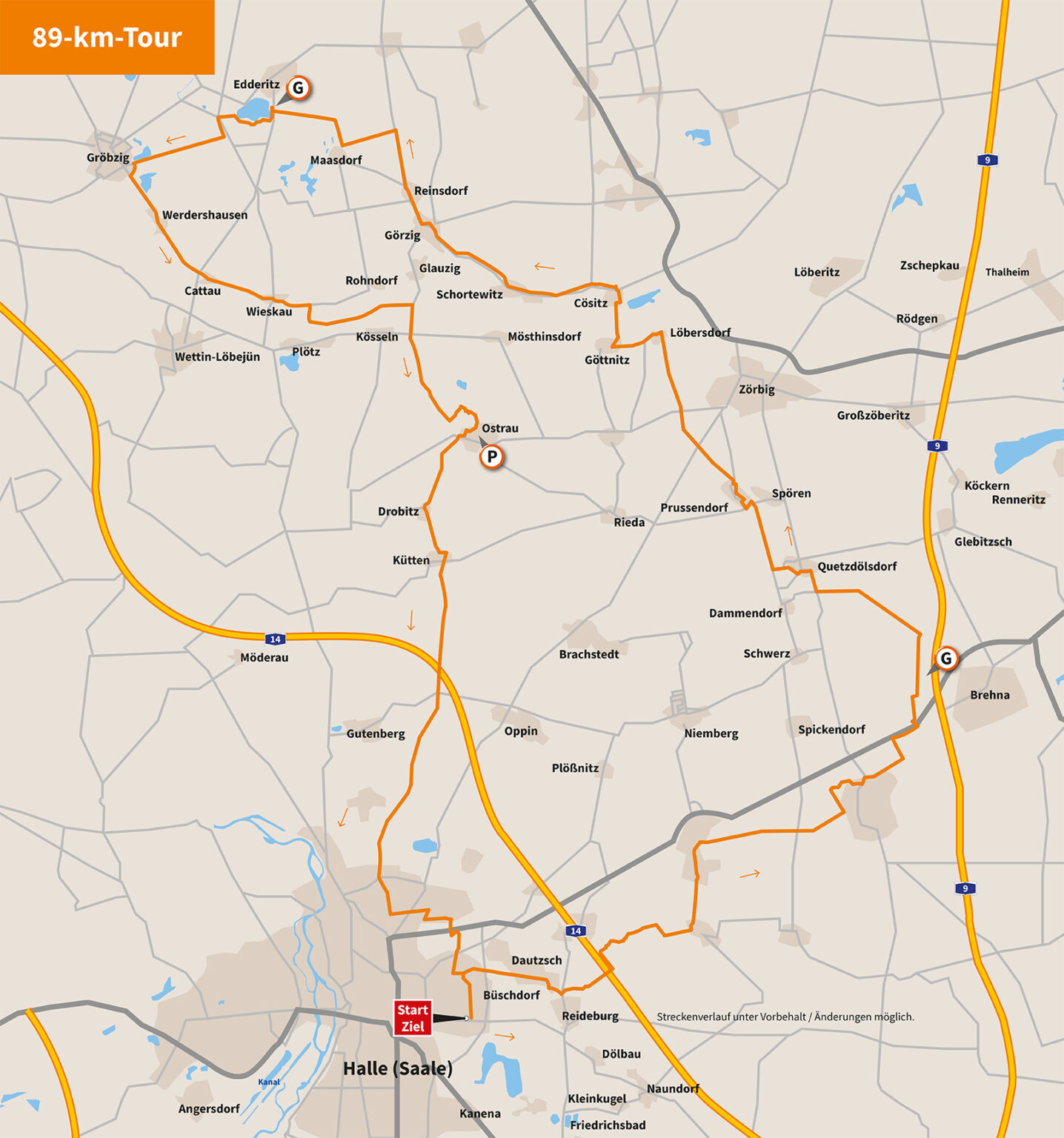 Radpartie-Karte-89km-2024 | MZ-Radpartie